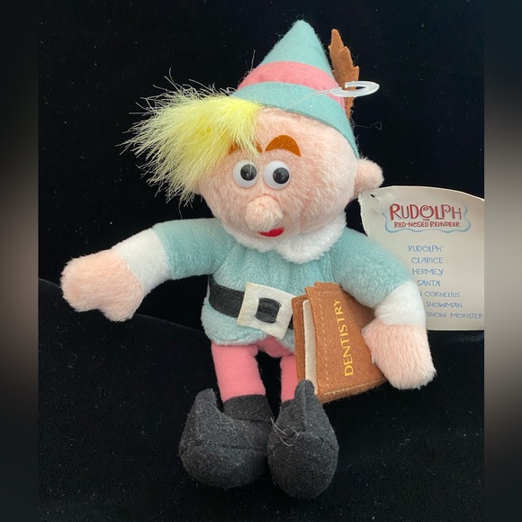 Toys | Vintage Hermey The Dentist Rudolph Red Nosed Reindeer Plush ...